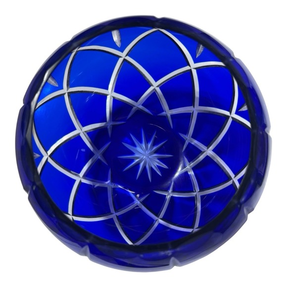 Gorham | Dining | Vintage Gorham Lady Anne Crystal Rose Bowl Sapphire ...
